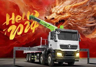 Cina SHACMAN Shacman F3000 Cran Cargo Truck 8x4 380hp Cargo Box Truck EuroII in vendita