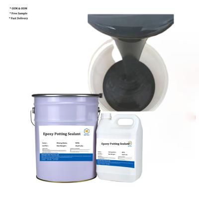 China Two-component High Hardness Black Epoxy Resin Potting Adhesive Electronic Devices Electronic Components Epoxy Resin Potting for sale