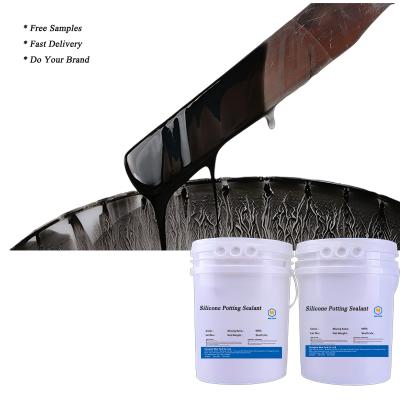 China 2 Part Pourable Silicone Rubber for Potting and Encapsulation for sale