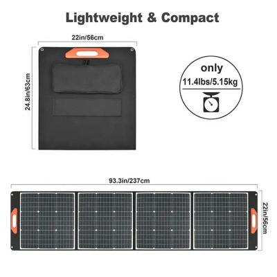 Cina Caricatore generale solare del pannello solare impermeabile leggero di piegatura 100w per all'aperto in vendita