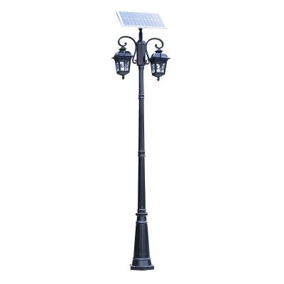 China European-Style High-Pole Solar LED Street Light IP65 Waterproof with 3m Pole for Outdoor Household Yard Villa Courtyard for sale