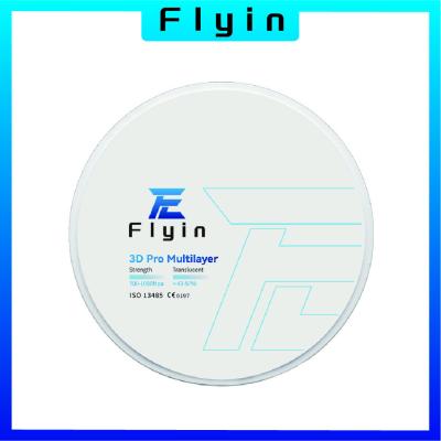 China 43% -57% 6 Layers 3D Pro Multilayer Dental Zirconia Block For CAD CAM Open System for sale