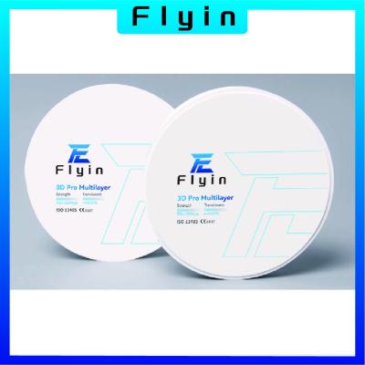 China 43% -57% 6 Layers 3D Pro Multilayer Dental Zirconia Block For CAD CAM Open System for sale