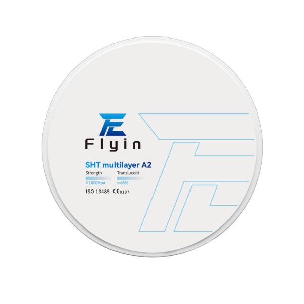 Quality Dental Zirconia Ceramic Blocks Cad Cam SHT-ML Multilayer Zirconia Disc for sale