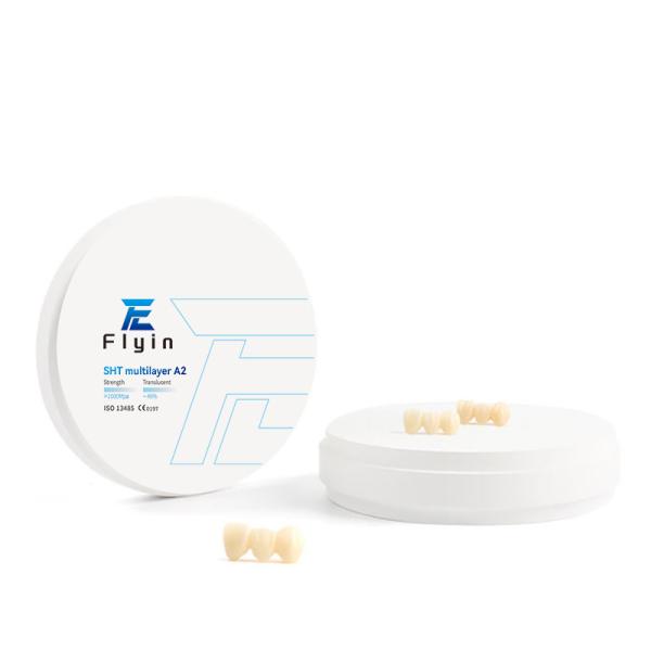 Quality Dental Zirconia Ceramic Blocks Cad Cam SHT-ML Multilayer Zirconia Disc for sale