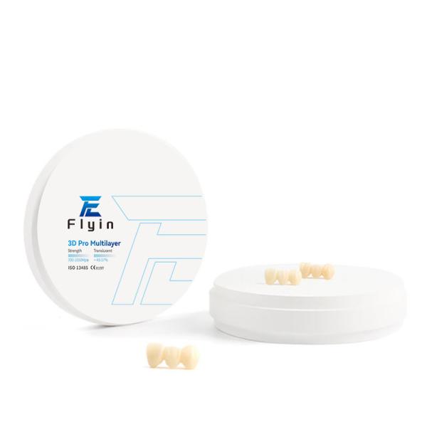 Quality Dental Lab 3D Pro Multilayer Zirconia Block For Dental False Teeth 98*10-25mm for sale