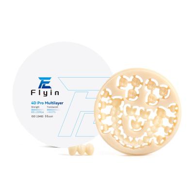 China CAD CAM 4D Pro Zirconia Multilayer Block for Dental Implant Abutment for sale