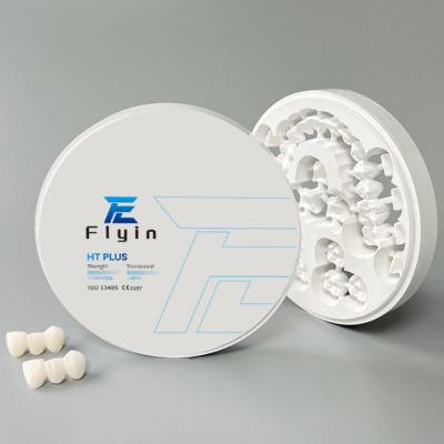 China 41% Translucency HT Plus Zirconia Block Fits Snugly Into The Tooth Preparation for sale