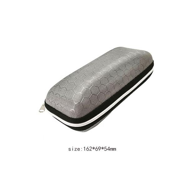 Quality Luxury Custom Printed Sunglasses Case Knitted Fabric Material Easy To Carry for sale