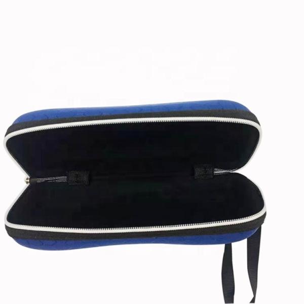 Quality Luxury Custom Printed Sunglasses Case Knitted Fabric Material Easy To Carry for sale