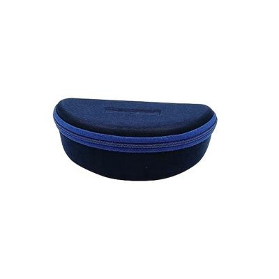 China Customizable Logo Zipper Eyeglasses Case Big Box Black Glasses Case Shockproof for sale