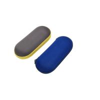 China Zipper Close Hard EVA Glasses Case Smooth Surface Nylon Material for sale