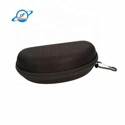 China Zipper Close Hard EVA Glasses Case Smooth Surface Nylon Material for sale