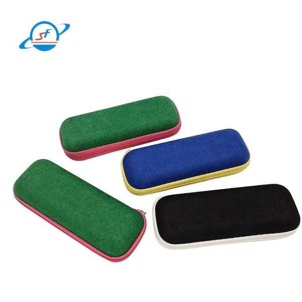 Quality Exquisite Luxury Felt Eyeglass Case 166*61*45Mm Sunglasses Hard Case for sale