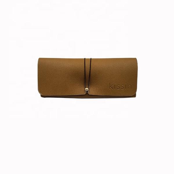 Quality Exquisite Soft Leather Eyeglasses Cases Personalised Sunglasses Case 180mm for sale