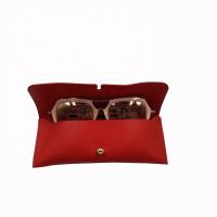 China Exquisite Soft Leather Eyeglasses Cases Personalised Sunglasses Case 180mm Length for sale