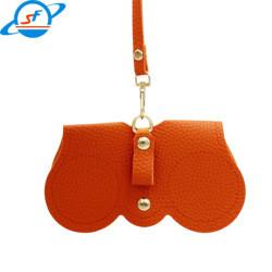 China Custom Logo Estuches Para Gafas Pu Leather Sunglasses Case Unisex for sale