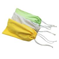 China 18*9cm Soft Microfiber Eyeglass Pouch Sunglasses Drawstring Bag Customization for sale