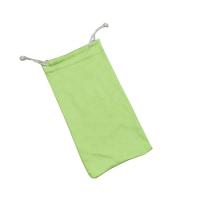 China 18*9cm Soft Microfiber Eyeglass Pouch Sunglasses Drawstring Bag Customization for sale
