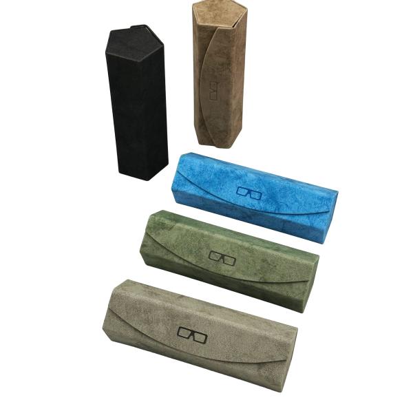 Quality Customized Folding Triangle Eyeglass Case Personalised Eyewear Case Fashionable for sale