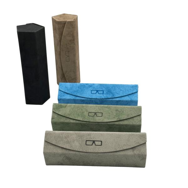Quality Customized Folding Triangle Eyeglass Case Personalised Eyewear Case Fashionable for sale