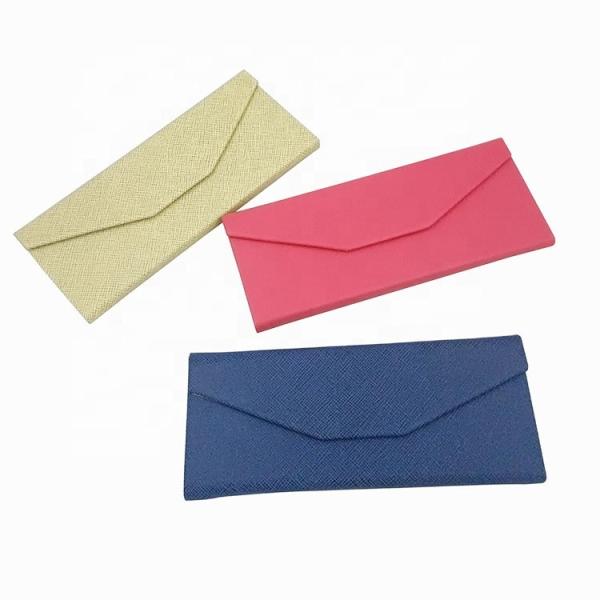 Quality Triangle Foldable Eyeglass Case Spectacles Box Safe Closure And Easy Opening for sale