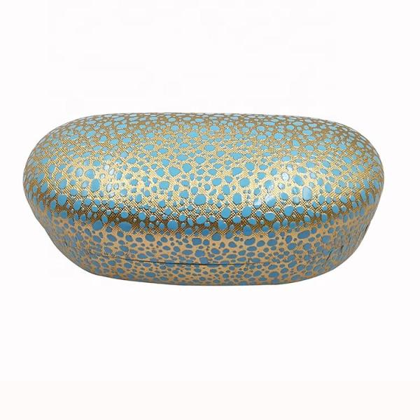 Quality Customized Logo Leather Optical Glasses Case Irregular Shape Lightweight for sale