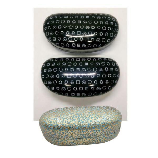 Quality Customized Logo Leather Optical Glasses Case Irregular Shape Lightweight for sale