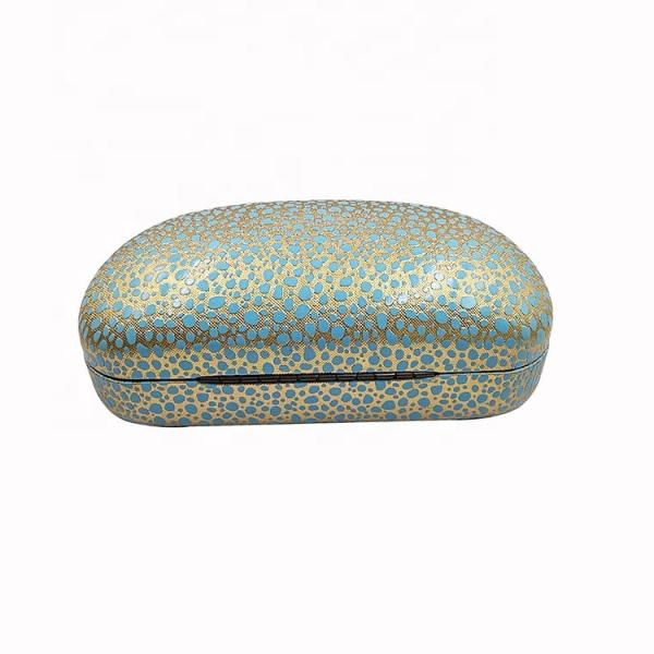 Quality Customized Logo Leather Optical Glasses Case Irregular Shape Lightweight for sale