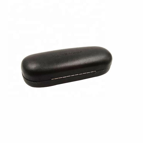 Quality Embossed Logo PU Reading Glasses Case Matte Surface 156*61*40mm for sale