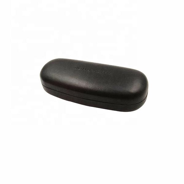 Quality Embossed Logo PU Reading Glasses Case Matte Surface 156*61*40mm for sale