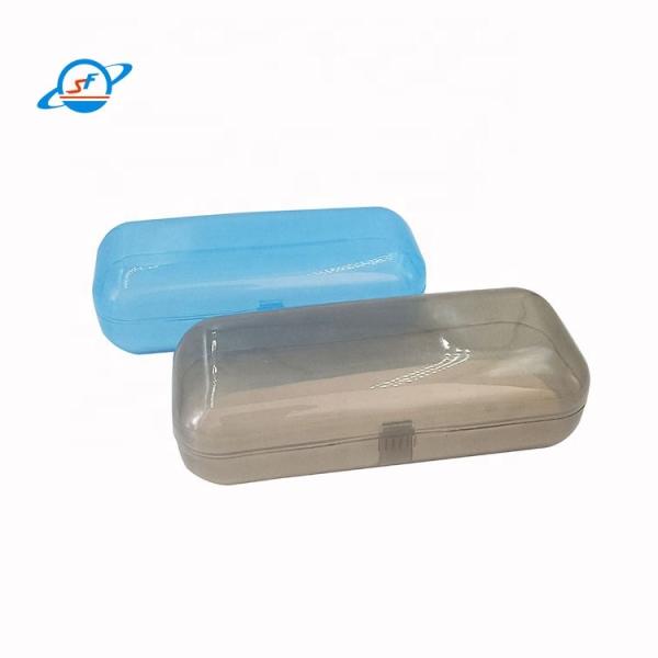 Quality Multi Colored Transparent Eyeglass Case PVC Glasses Case Stylish for sale