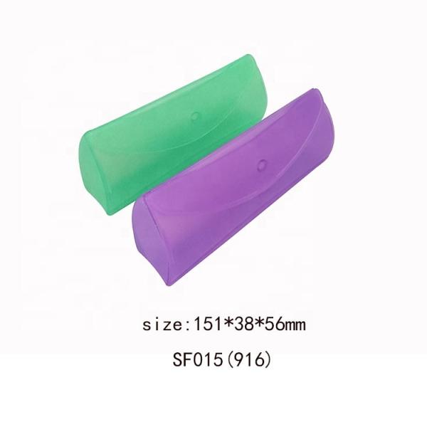 Quality Durable PVC Clear Plastic Eyeglass Case Holder Box Portable Storage for sale