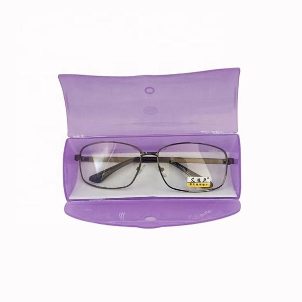 Quality Durable PVC Clear Plastic Eyeglass Case Holder Box Portable Storage for sale