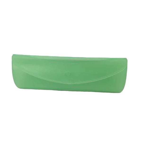 Quality Customizable Green Plastic Eyeglass Case Scratch Resistant Irregular for sale
