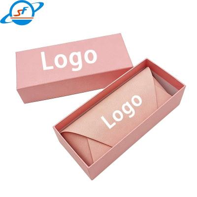 Cina Borsa per occhiali in cuoio ecologico con scatola per occhiali personalizzata in vendita