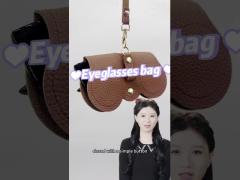 Étuches de logo personnalisées pour lunettes PU cuir Sac souple étui de lunettes boîtes d‘emballage de lunettes de soleil simples