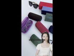 Légère PU Flip Cover Casse de lunettes optiques Luxe à l'épreuve des rayures