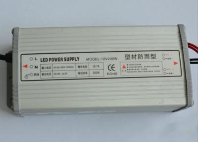 China Metal Case 12V 200W Rainproof Power Supply With Short - circuit Protection for sale