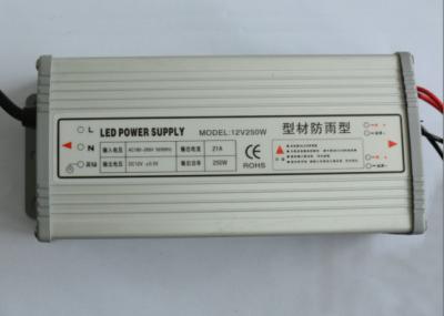 China Water Resistance Single Output 250W 12V LED Driver Constant Voltage Aluminum Case for sale