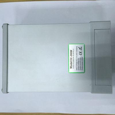 China CE RoHS 5V DC Output Rainproof LED Power Supply 40A 171 * 110 * 51 mm 0.55kg for sale