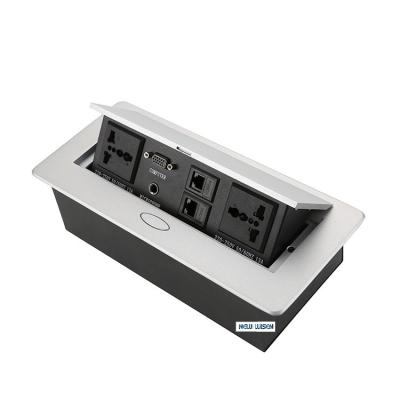 Quality Counter Power Pop Up Worktop Socket Outlet 30cm Pre Wired For Kitchen Office for sale