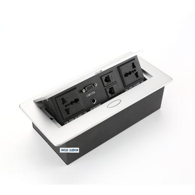 Quality Counter Power Pop Up Worktop Socket Outlet 30cm Pre Wired For Kitchen Office for sale