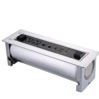 Quality Flip Up Conference Desk Mounted Power Sockets Recessed Power Strip Outlet for sale