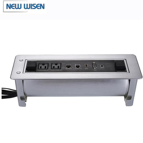 Quality Flip Up Conference Desk Mounted Power Sockets Recessed Power Strip Outlet for sale