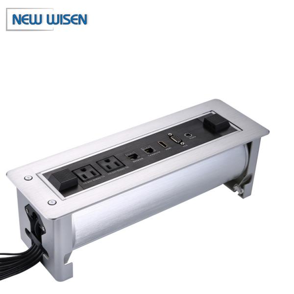 Quality Flip Up Conference Desk Mounted Power Sockets Recessed Power Strip Outlet for sale
