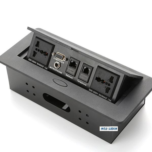 Quality Hidden Electrical Pop Up Desk Socket Outlet Box 100V-240V AC for sale