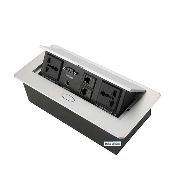 Quality Hidden Electrical Pop Up Desk Socket Outlet Box 100V-240V AC for sale
