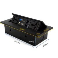 Quality Motorized Kitchen Worktop Sockets Pop Up Plugs For Countertops Aluminum Alloy for sale