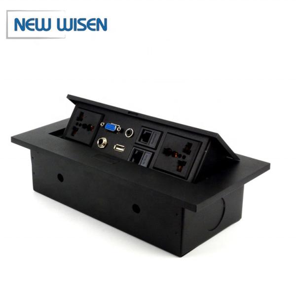 Quality Motorized Kitchen Worktop Sockets Pop Up Plugs For Countertops Aluminum Alloy for sale